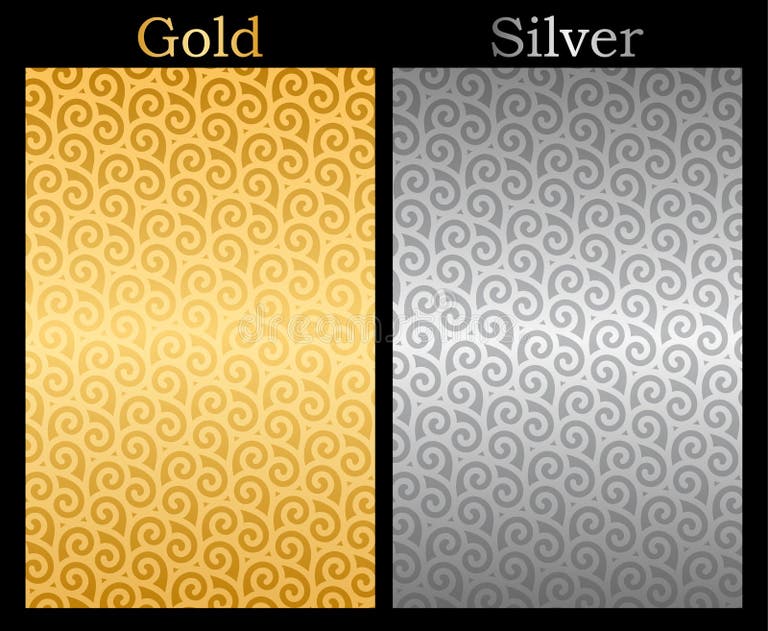Gold and Silver background stock vector. Illustration of magnificent ...