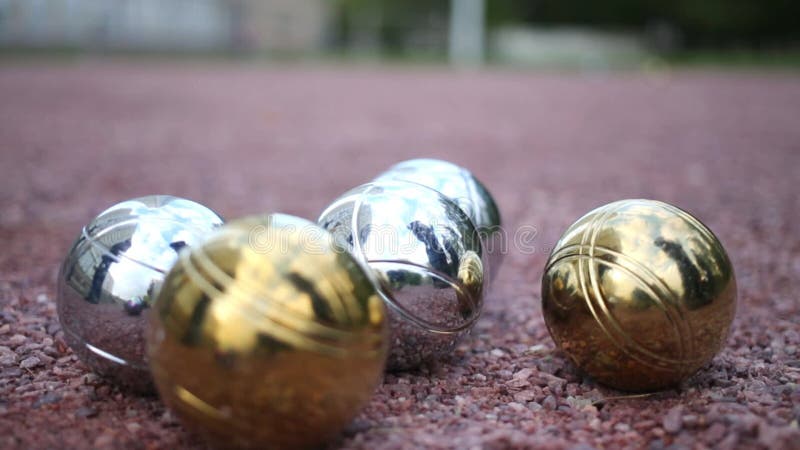 Gold and Silver Balls with the Reflection of Stock Footage - Video of ...