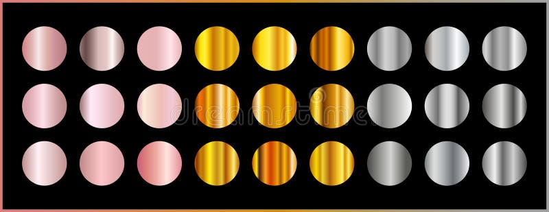 Bronze Gold Gradients. Collection of Beige Gradient Illustrations for ...
