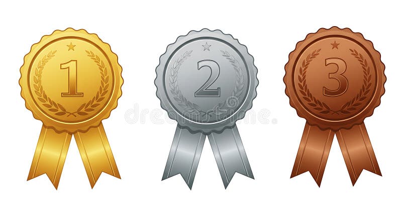 First Place Second Third Ribbons Stock Illustrations – 486 First Place ...