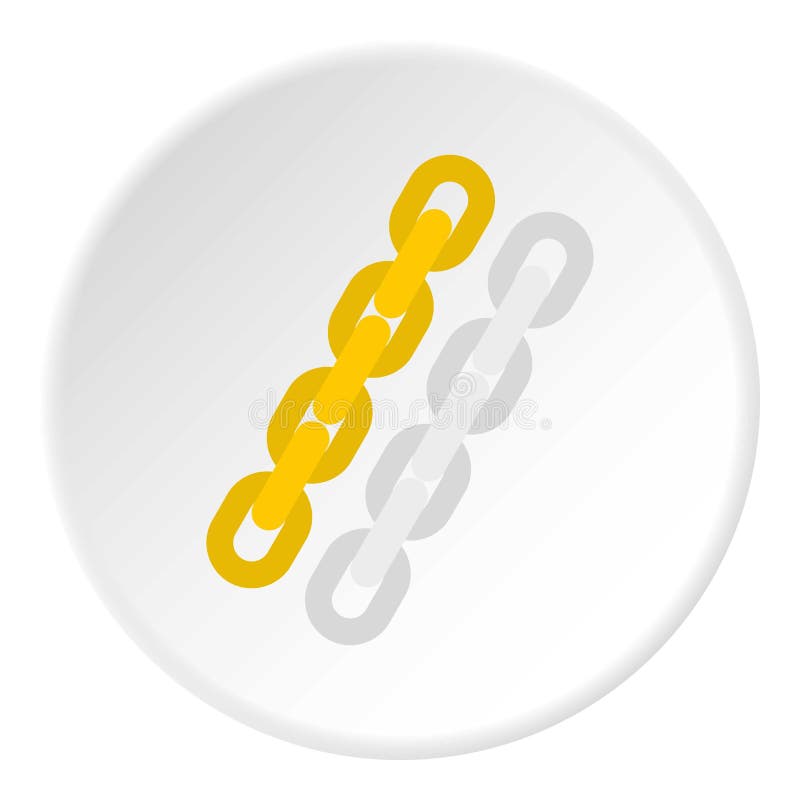 Golden Chain Icon, Cartoon Style Stock Vector - Illustration of ...