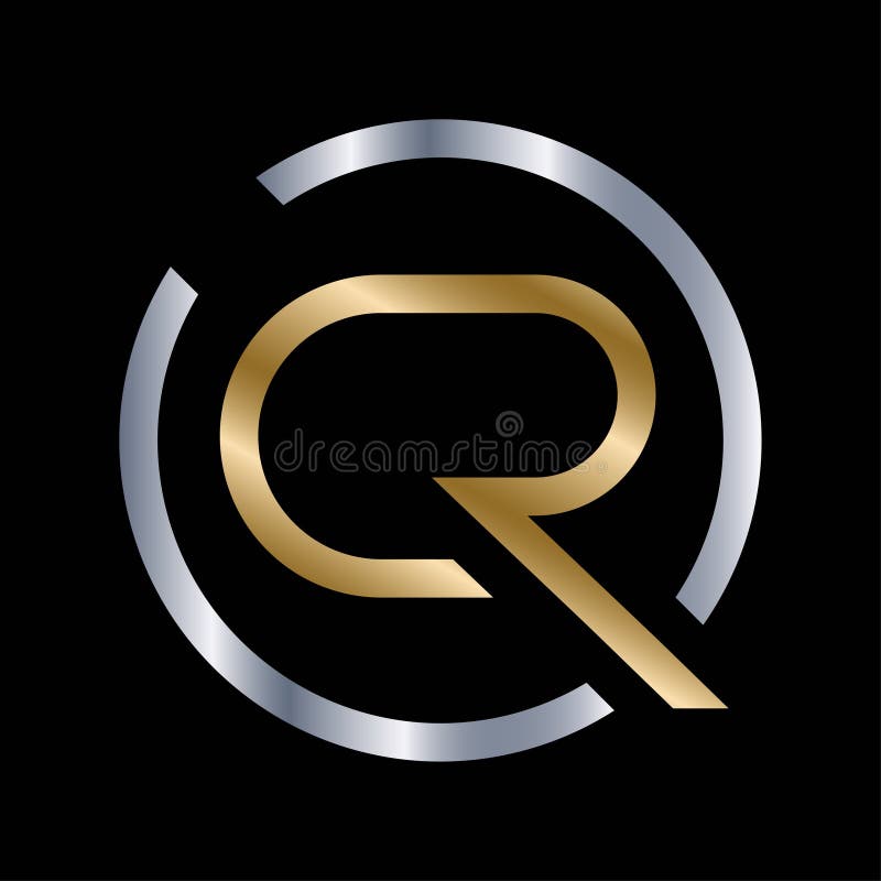 A Gold and Silver Circle with the Letter C and R in the Middle Stock ...