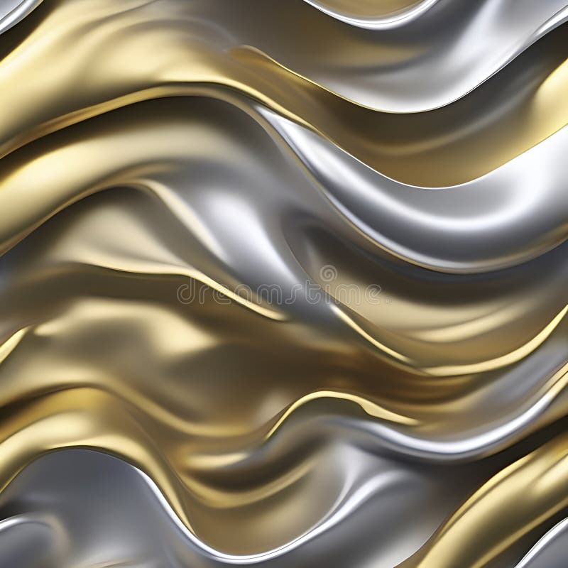Gold and Silver, Color Gradient Background. Generative AI. Stock ...