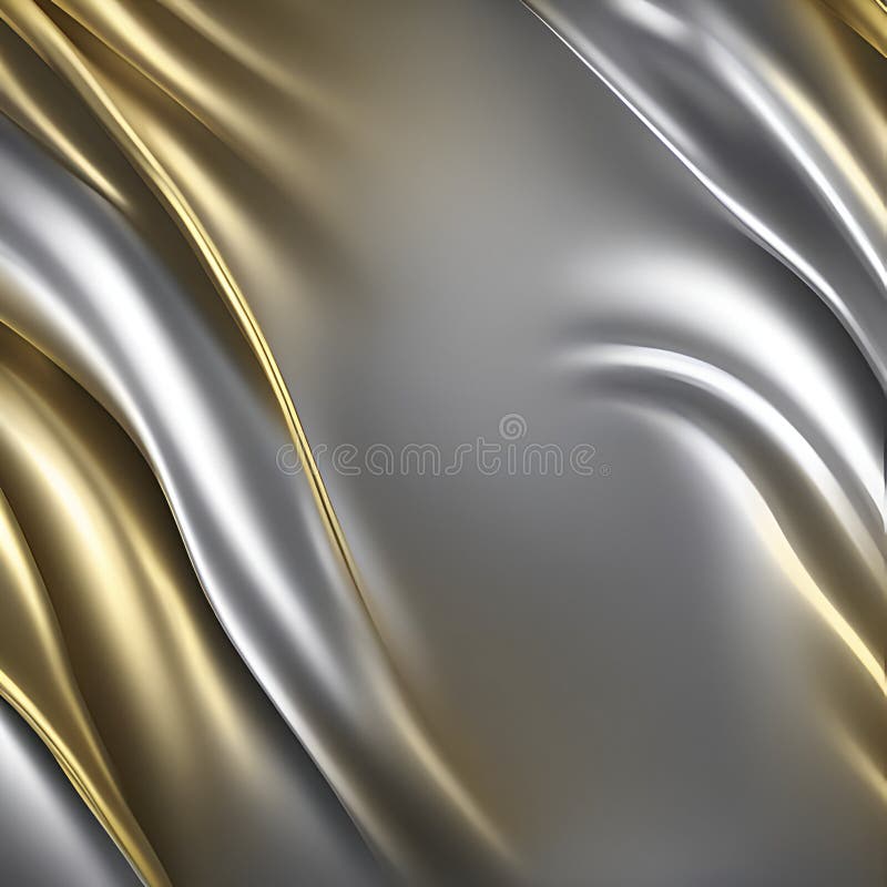 Gold and Silver, Color Gradient Background. Generative AI. Stock ...