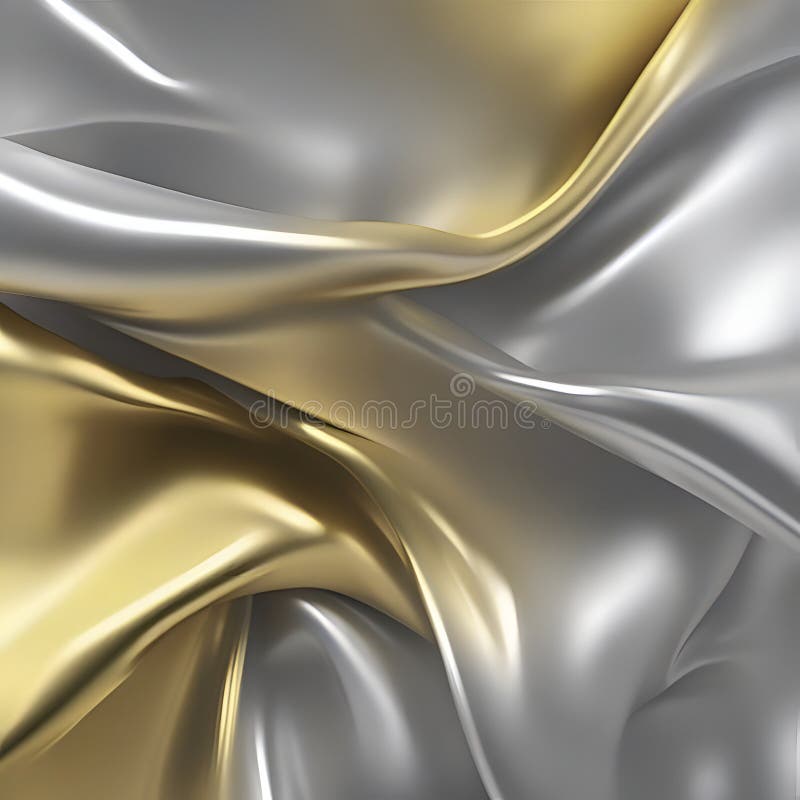 Gold and Silver, Color Gradient Background. Generative AI. Stock ...