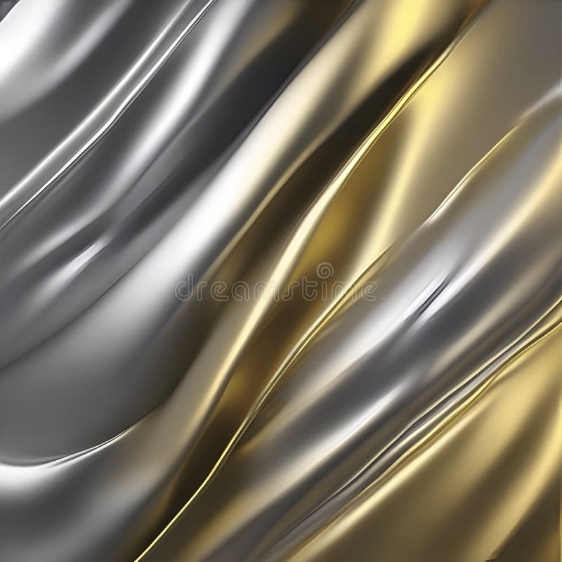 Gold and Silver, Color Gradient Background. Generative AI. Stock ...