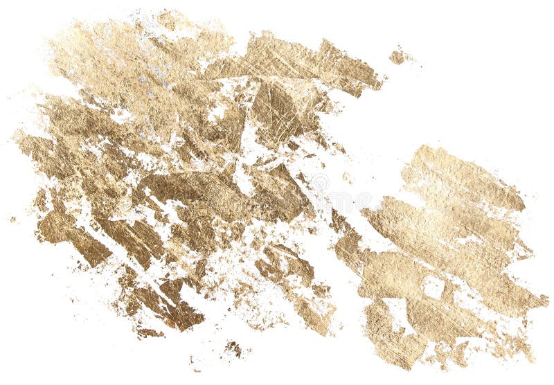 Gold and Silver Dutch Metal Samples on White Background Stock Photo ...