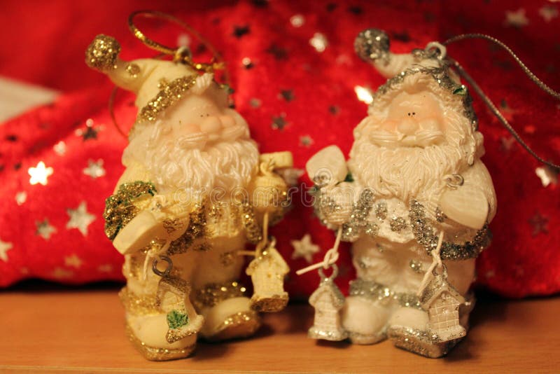 Gold Silver Figures Santa Claus Stock Photos - Free & Royalty-Free ...