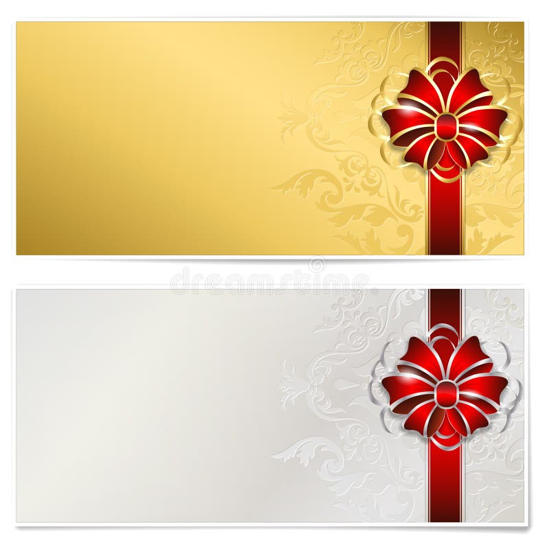 Gold and Silver VIP Cards, Gift, Voucher, Certificate, Vector ...
