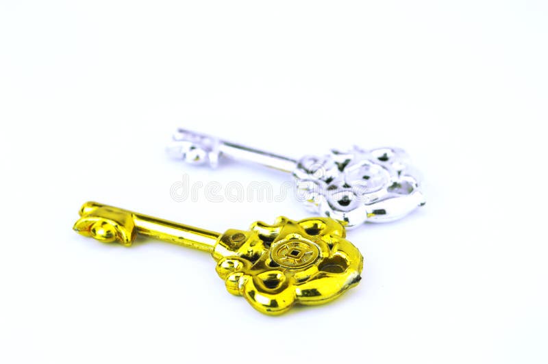 Gold and silver keys stock photo. Image of holder, insurance - 42290472