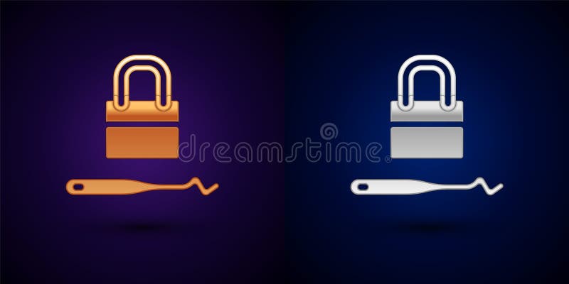 Lock Picks Icon, Cartoon Style Stock Vector - Illustration of lockpick ...