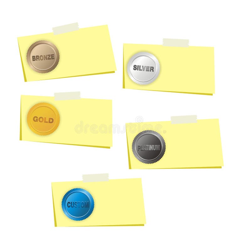Bronze Silver Gold Platinum Badge Stock Illustrations – 482 Bronze ...