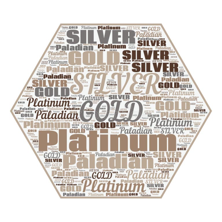 Gold Silver Platinum Paladium Abstract Text Header Background ...