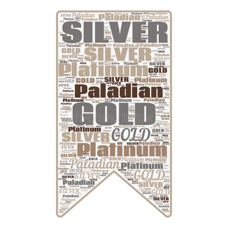 Gold Silver Platinum Paladium Abstract Text Header Background ...