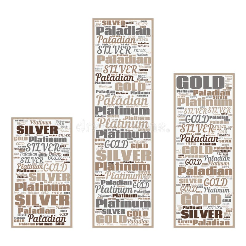 Gold Silver Platinum Paladium Abstract Text Header Background ...