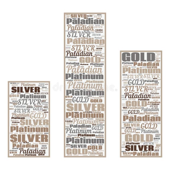 Gold Silver Platinum Paladium Abstract Text Header Background ...