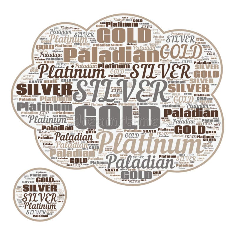Gold Silver Platinum Paladium Abstract Text Header Background ...