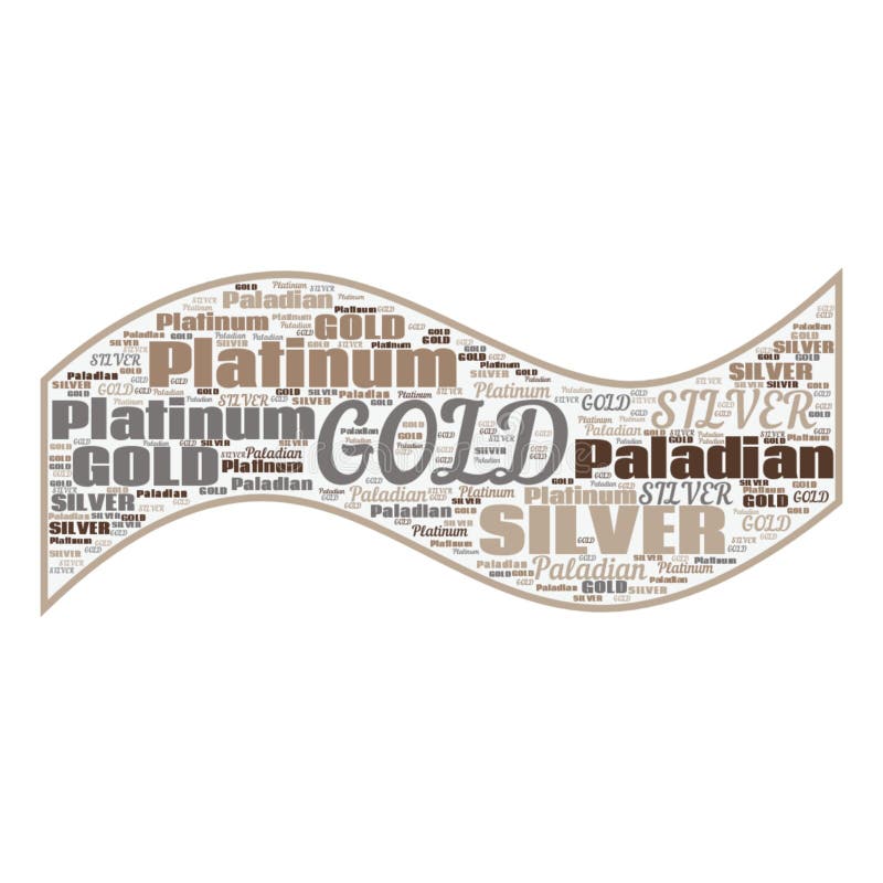 Gold Silver Platinum Paladium Abstract Text Header Background ...