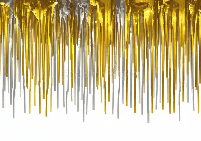 Gold and Silver Streamers stock illustration. Illustration of texture ...