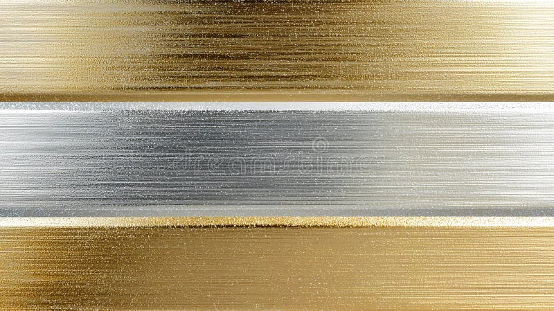 Gold and Silver Striped Background with a Gold and Silver Stripe. AI ...