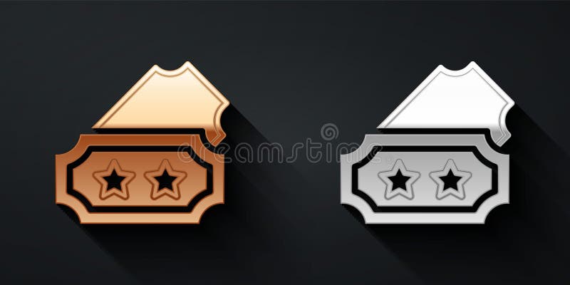 Silver Ticket Vector Illustration Stock Vector - Illustration of film ...