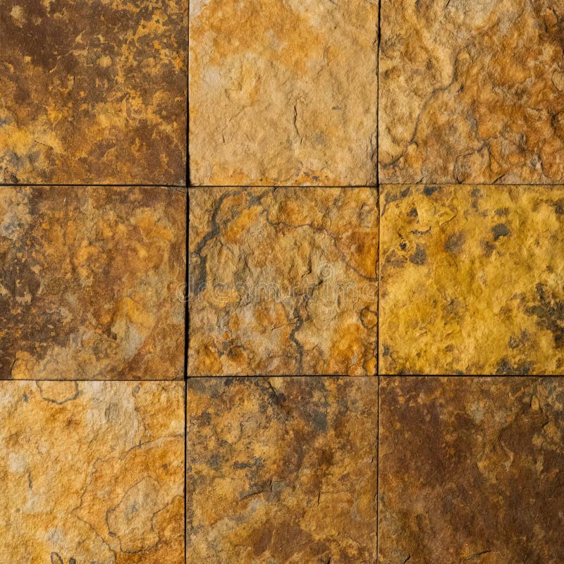Gold Slate Tile with Natural Cleft, Rugged Texture and Mottled Pattern ...