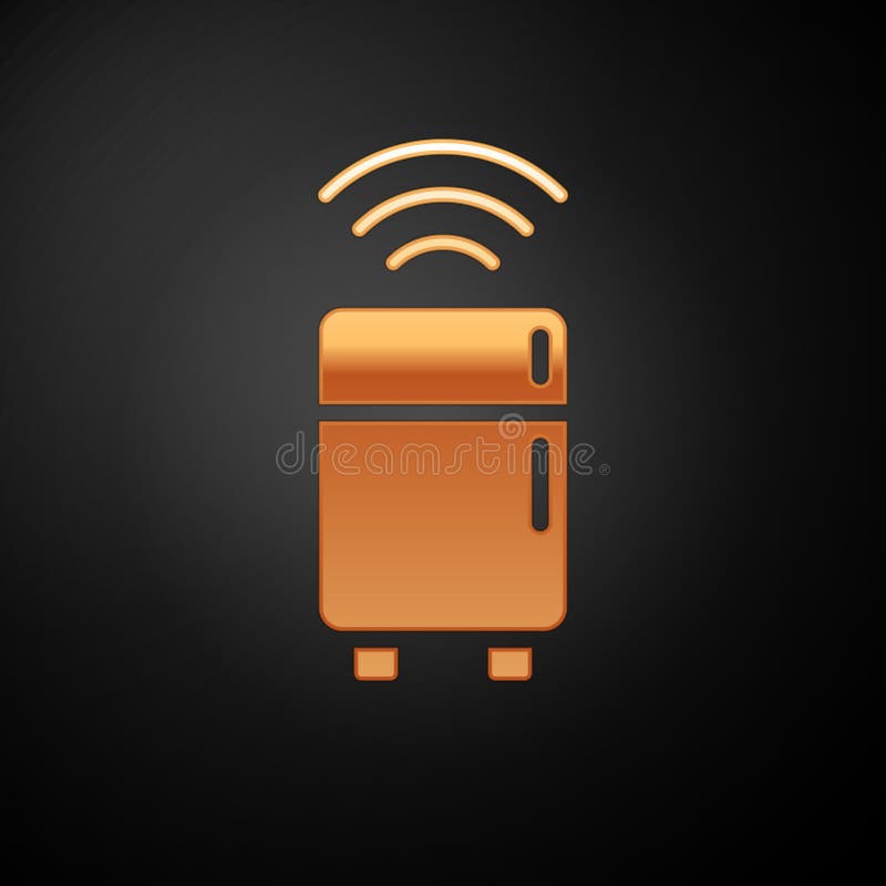 Golden Refrigerator Stock Illustrations – 512 Golden Refrigerator Stock ...