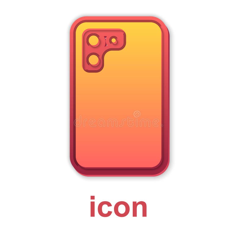 Gold Smartphone Battery Charge Icon Isolated on Black Background. Phone ...