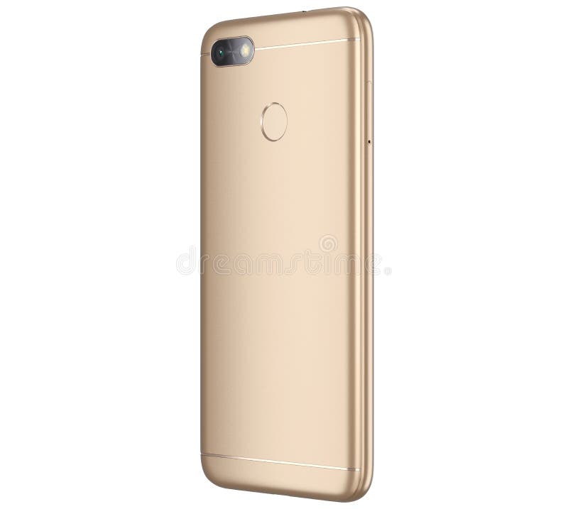 Gold smartphone stock illustration. Illustration of phone - 106160634