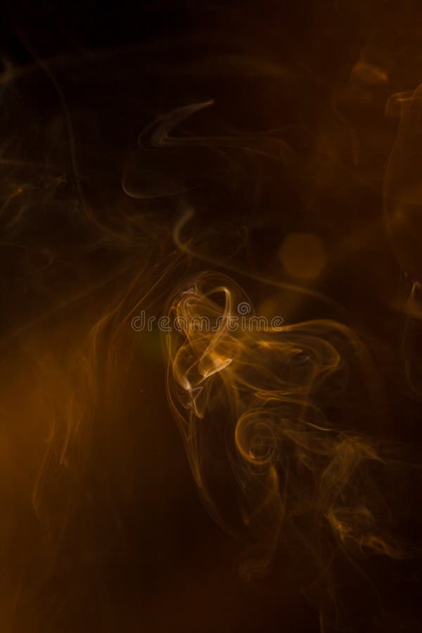 Gold smoke. stock photo. Image of flowing, burning, mist - 122474030