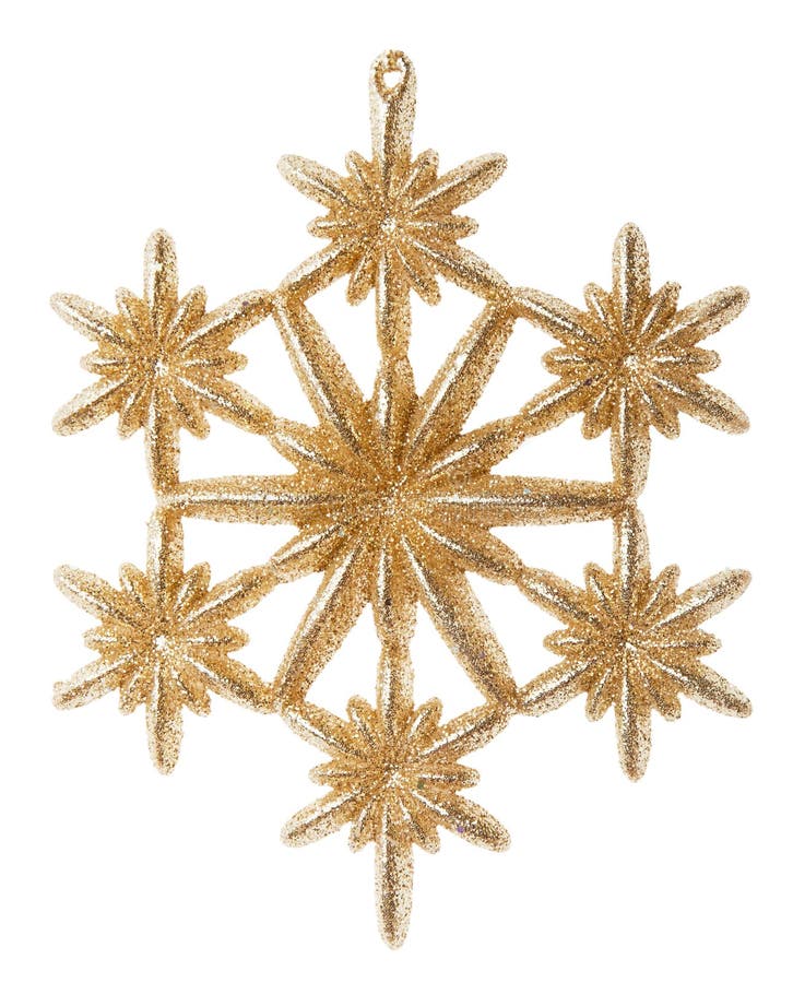 Gold snowflake stock image. Image of design, nature, abstract - 60576993