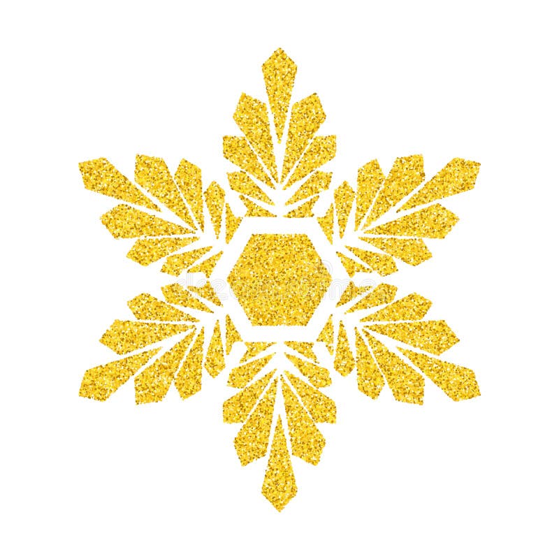 Gold snowflake on white stock vector. Illustration of rich - 83486672