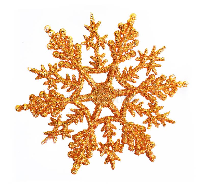 Gold Glitter Snowflake stock photo. Image of sparkling - 27630210