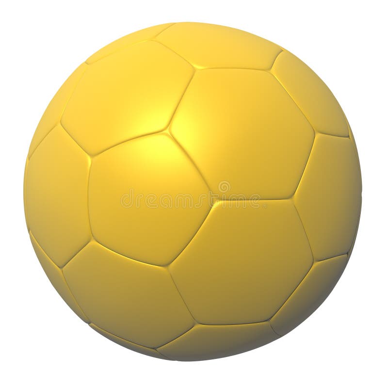 Gold Soccer Football Ball World Globe Stock Illustration - Illustration ...