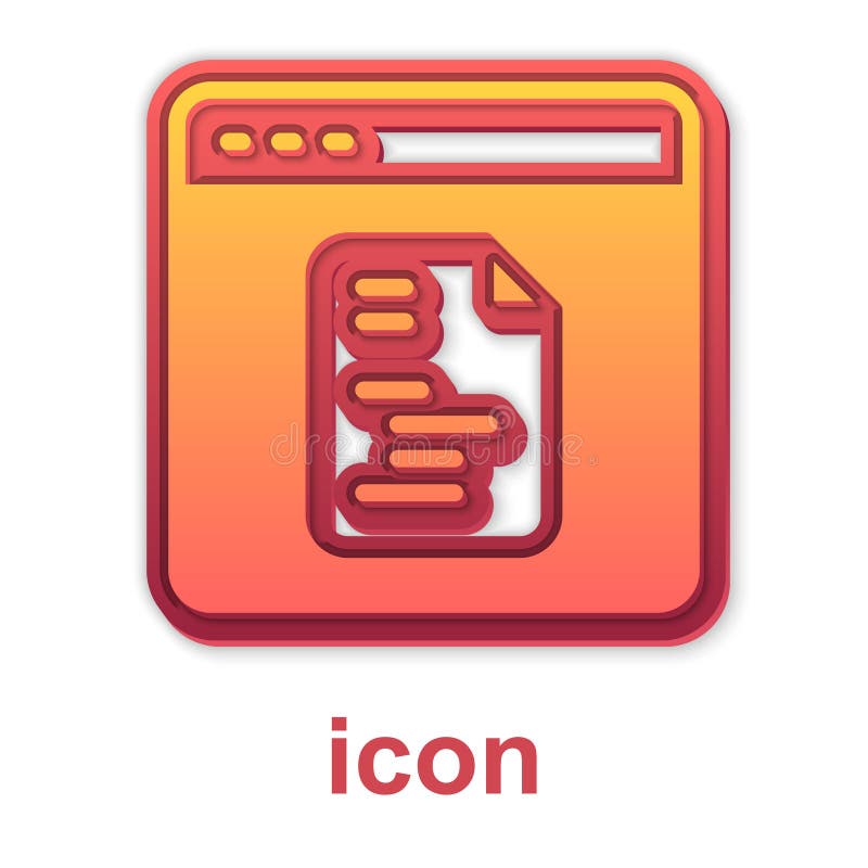 Gold Software, Web Developer Programming Code Icon Isolated on White ... Gold Software, Web Developer Programming Code Icon Isolated on White ...