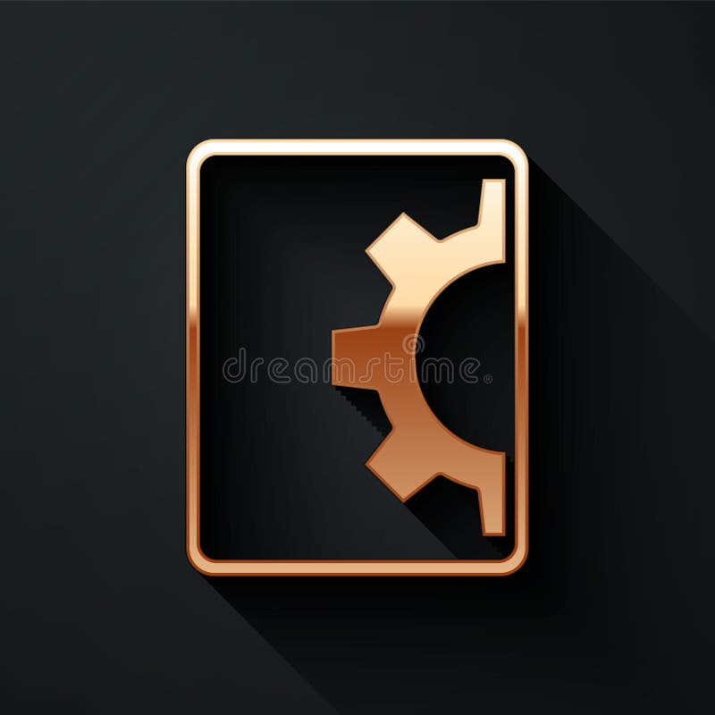 Gold Software Web Development Programming Concept Icon Isolated On