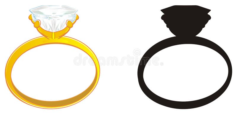 Pair of rings stock illustration. Illustration of white - 120055547