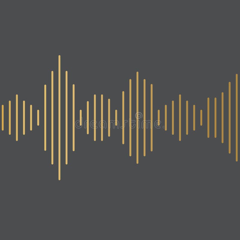 Gold Sound Waves Logo Template Illustration Design. Vector EPS 10 Stock ...