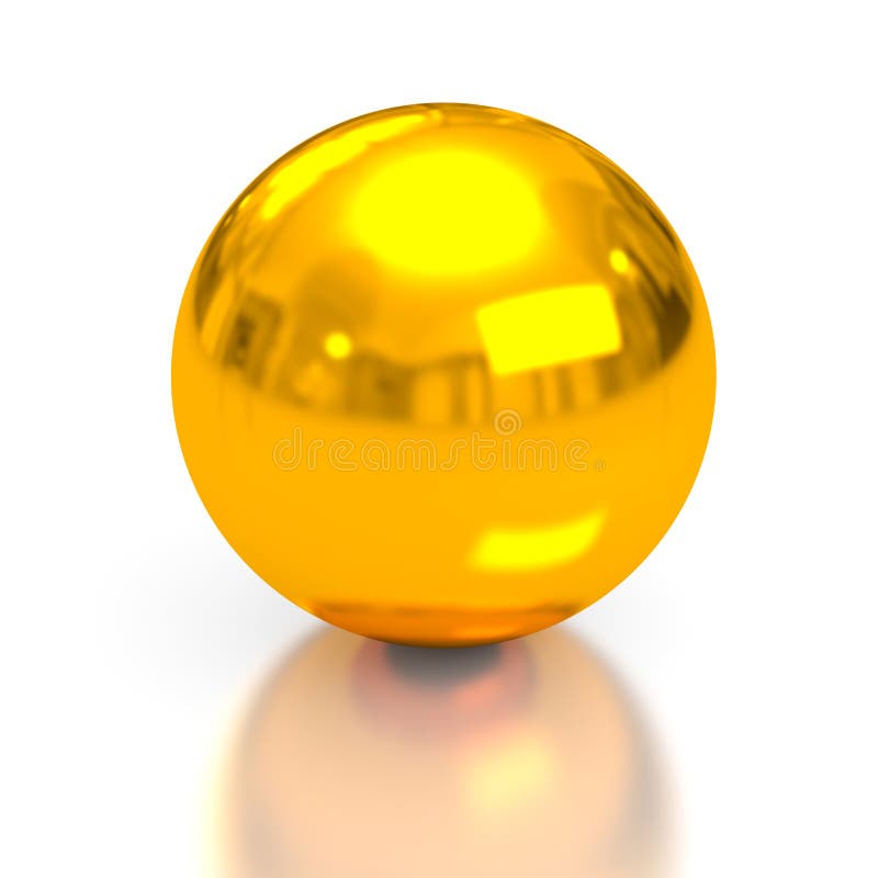 Gold sphere stock illustration. Illustration of abstract - 27223778