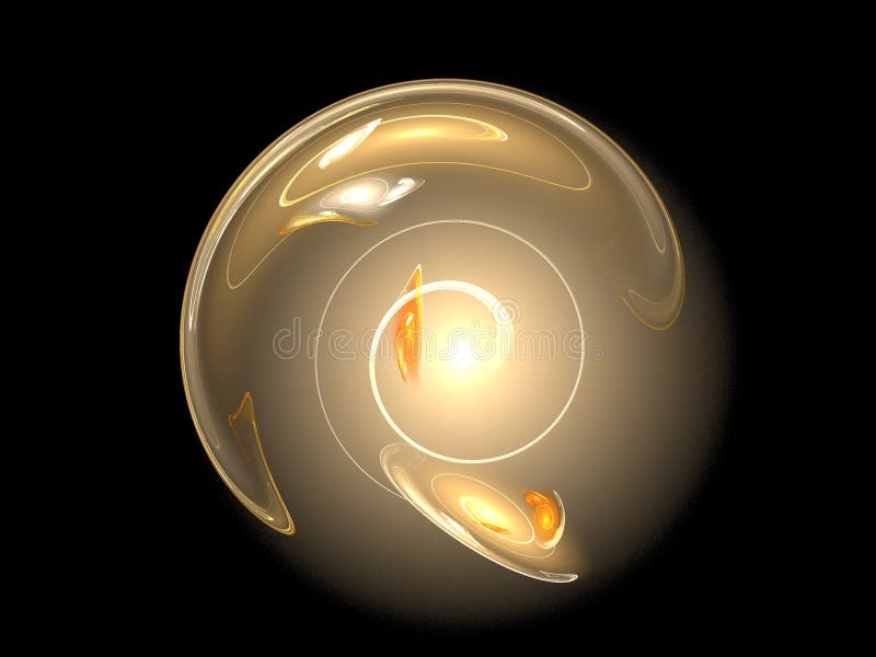 Gold sphere stock illustration. Illustration of abstract - 27223778