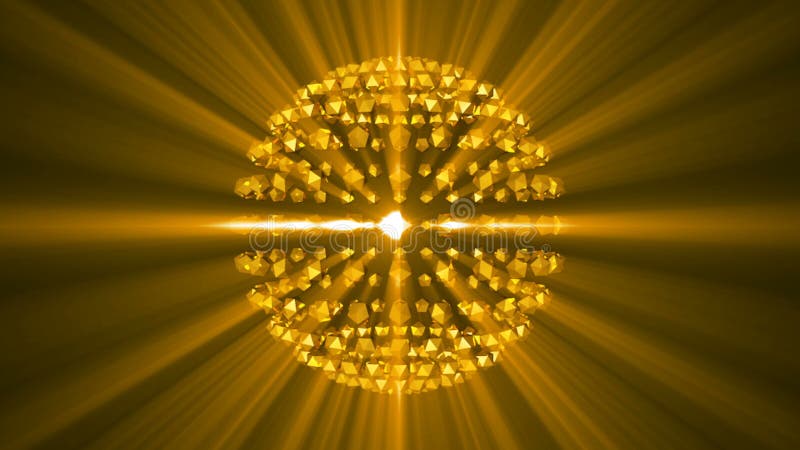 Sphere gold stock video. Video of glossy, alpha, design - 258814683