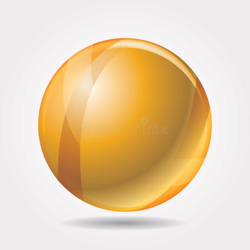 Gold sphere stock vector. Illustration of gradient, shape - 93480477