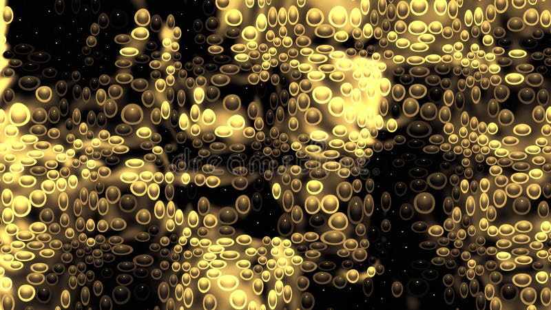 Gold Spheres Abstract Art Background Stock Illustration - Illustration ...