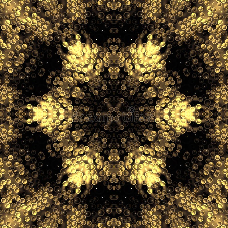 Gold Spheres Abstract Art Background Stock Illustration - Illustration ...