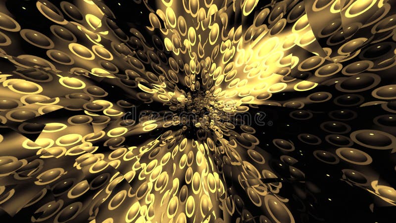 Gold Spheres Abstract Art Background Stock Illustration - Illustration ...