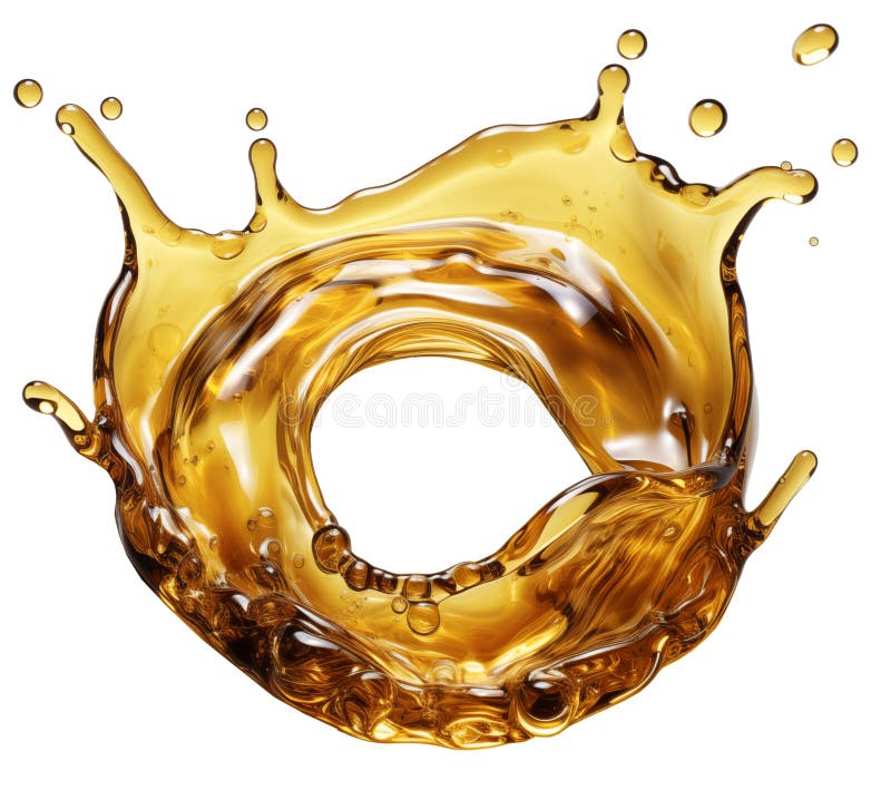 Gold Splash Isolated on White Stock Illustration - Illustration of ...