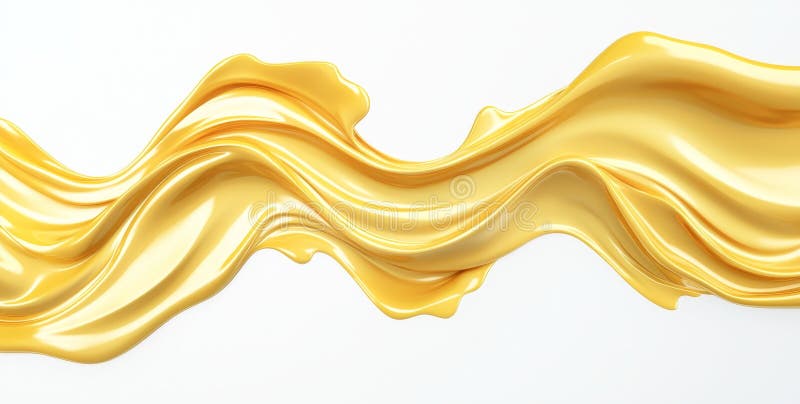 A Gold Splash Set Isolated on White Background. Gold Brush Stroke Pack ...