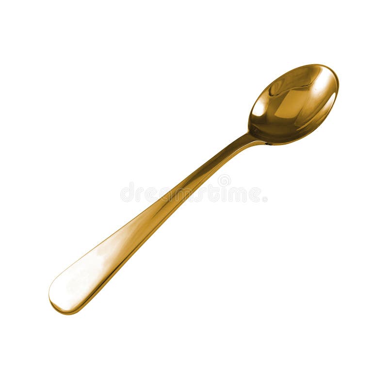 Gold spoon stock image. Image of dish, collection, closeup - 75789001