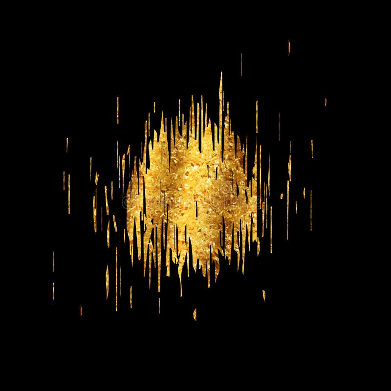 Gold Spot on a Silver Background. Stock Illustration - Illustration of ...