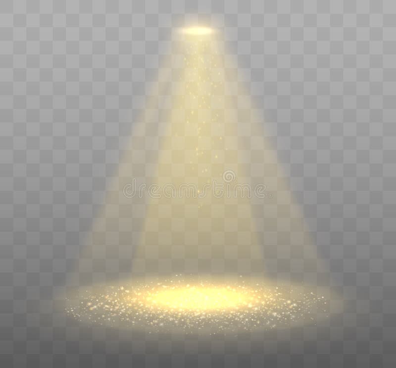 Spotlight Isolated on Transparent Background Stock Vector ...